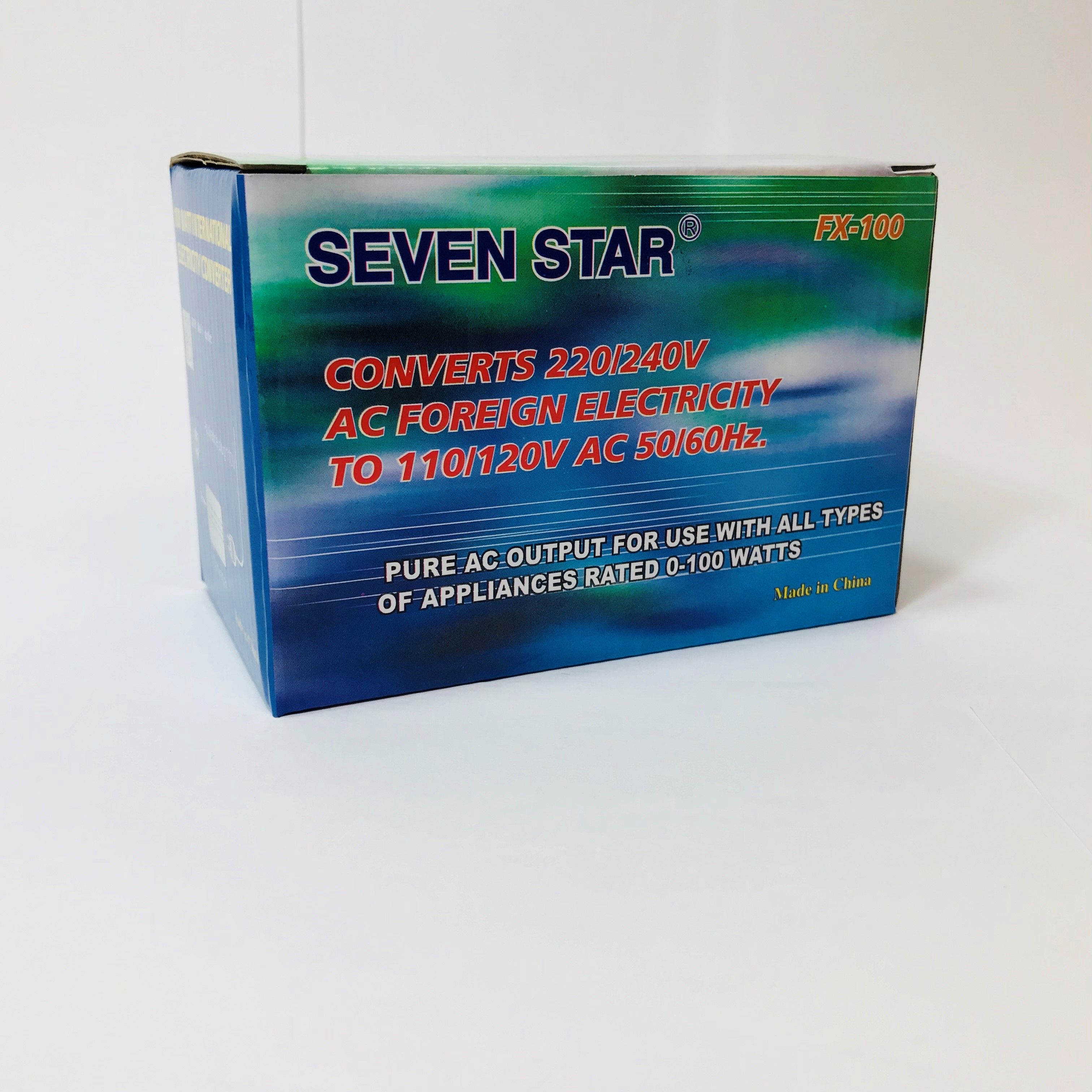 Seven Star FX-100 100 Watt 220/240 To 110/120 Volt European Socket ...