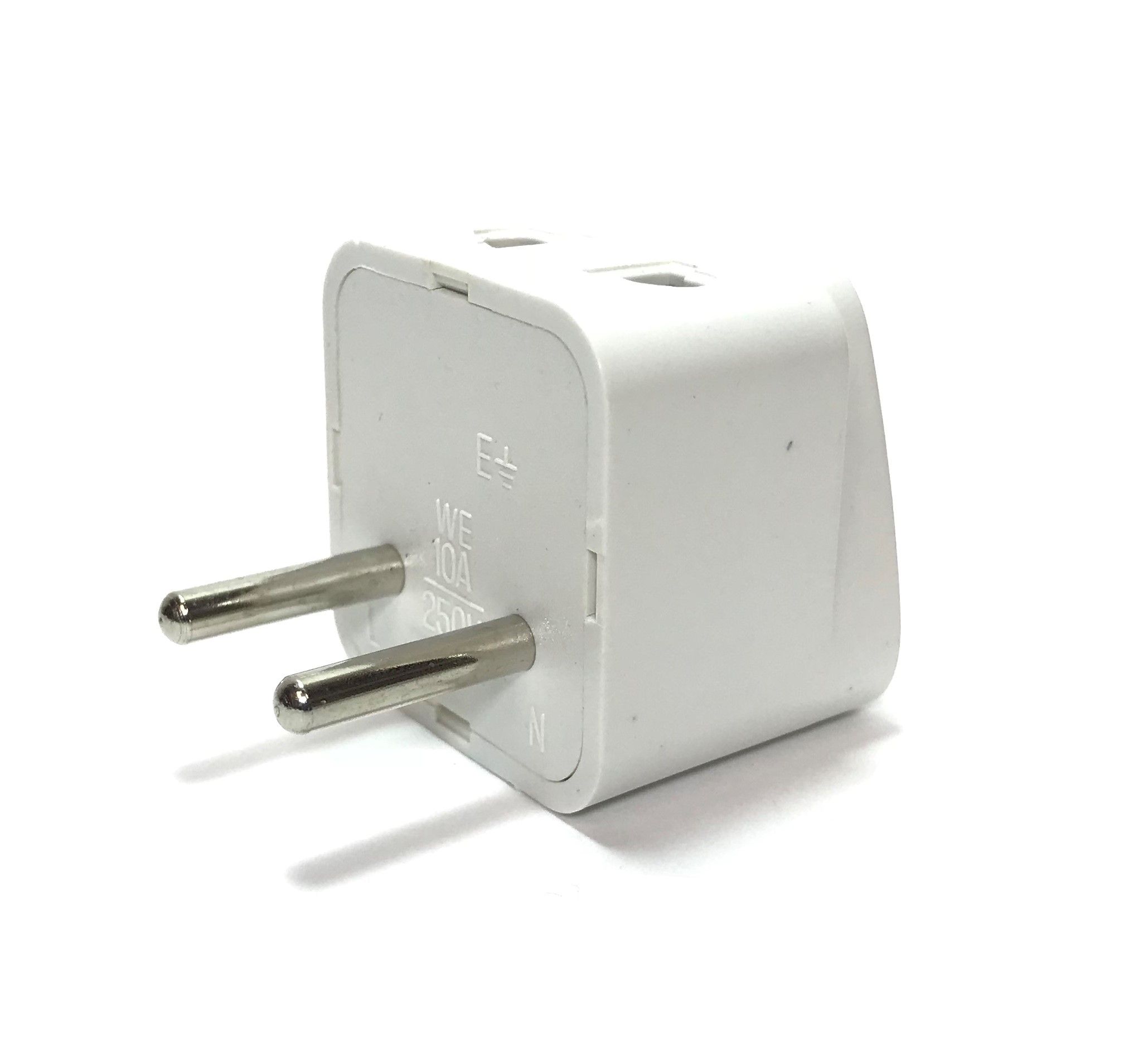 Seven Star SS711 Type C Euro Asian Style 2-Input Plug Adapter, 4mm ...